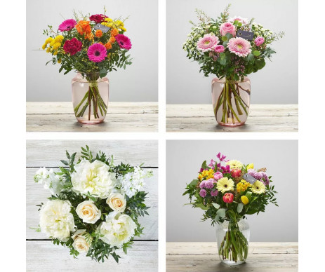 Vase made with beautiful fresh flowers